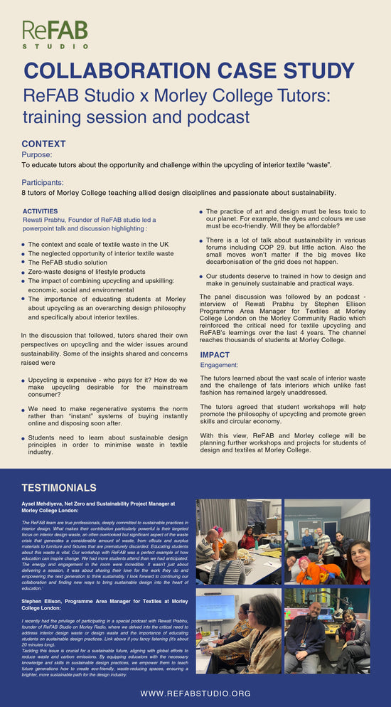 Case Study – ReFAB Studio